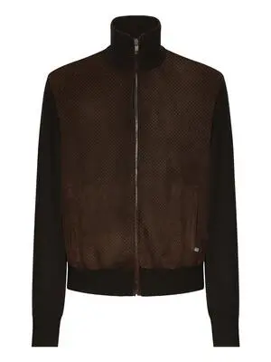 Dolce & Gabbana High Neck Zip Jacket - Black