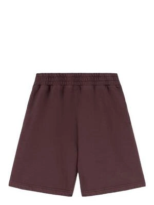 Palm Angels Logo Printed Elastic Waist Track Shorts - Red