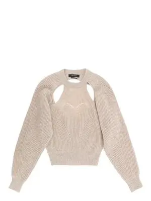 Isabel Marant Étoile Palma Cashmere Open Back Sweater - Nude
