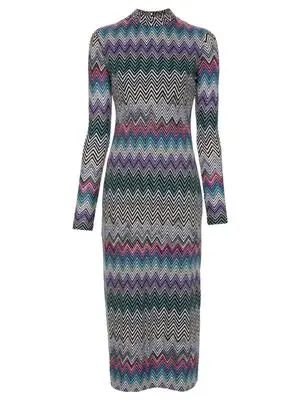 Missoni Zig-zag Maxi Dress - Gray