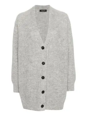 Fabiana Filippi Sequin Embellished V-neck Cardigan - Gray