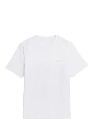Helmut Lang Logo Embroidered Crewneck T-shirt - White