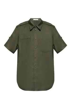 Helmut Lang Short Sleeved Epaulet Shirt - Green