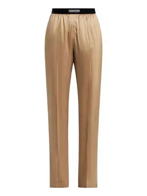 TOM FORD Stretch Satin Pj Pants - Brown