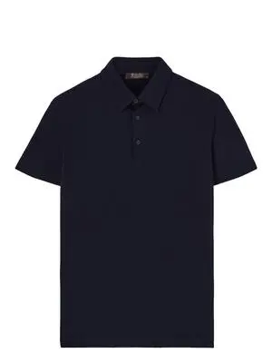 Loro Piana Short-sleeved Polo Shirt - Black