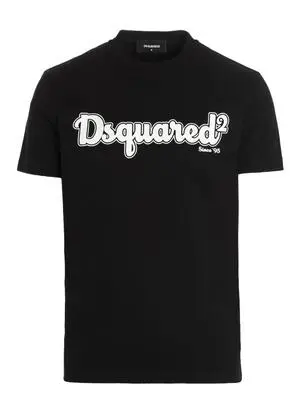 Dsquared2 Logo-print Cotton T-shirt - Black