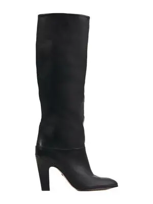 Chloé Eve Knee-high Heeled Boots - Black
