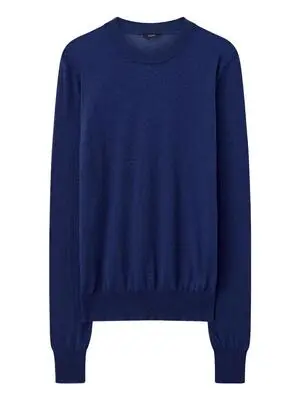 JOSEPH Joseph Cashair Round Neck Jumper Cobalt