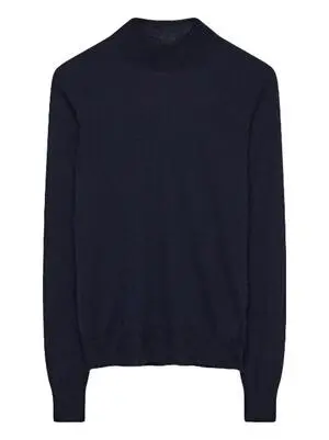 JOSEPH Cashair High Neck Jumper - Navy Blue