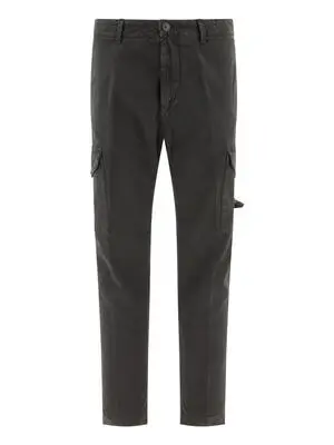 Stone Island Cargo Trousers With Compass Patch - Black