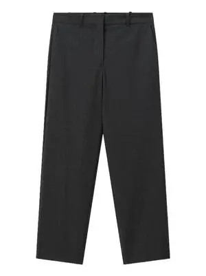 JOSEPH Trina Light Wool Tailoring Trousers - Smoke