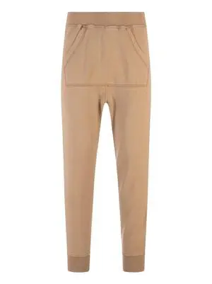 Dsquared2 Tapered Cotton Track Pants - Nude
