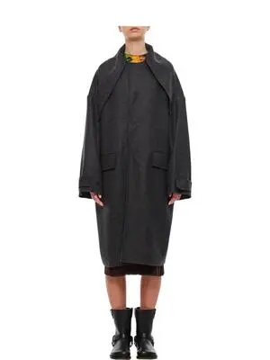 Plan C Felted Coat - Black