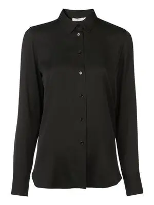 Vince Classic Button Shirt - Black