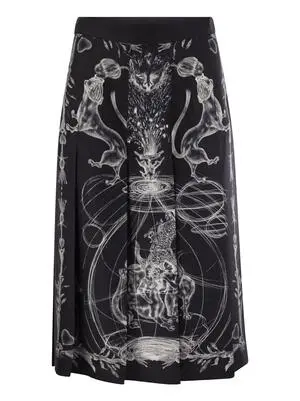 FABIANA FILIPPI Fabiana Filippi Graphic Printed Pleated Midi Skirt