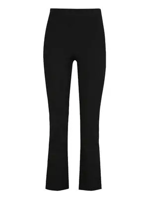 Vince High-waisted Cropped Trousers - Black