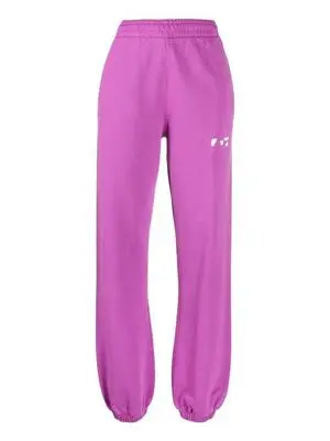 Off-White Logo Sweatpants - Purple