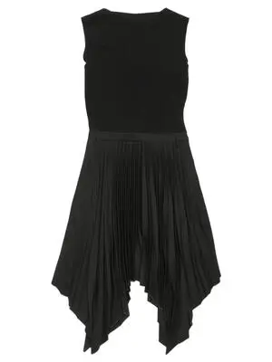 Acne Studios Pleated Asymmetrical Hem Dress - Black
