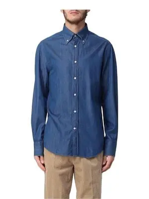 Brunello Cucinelli Buttoned Denim Shirt - Blue