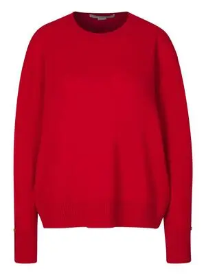 Stella McCartney Long Sleeve Round Neck Sweater - Red
