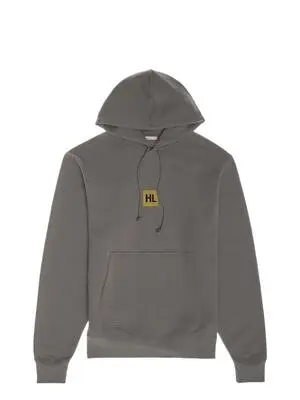 Helmut Lang Drawstring Graphic-print Hoodie - Gray