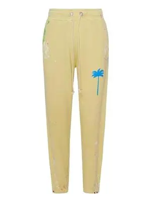 Palm Angels Palm Tree Print Track Pants - Nude