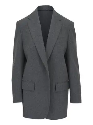Brunello Cucinelli Wool-cashmere Blend Blazer - Grey