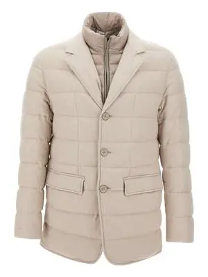 Herno Herno Layered Quilted Jacket Nude