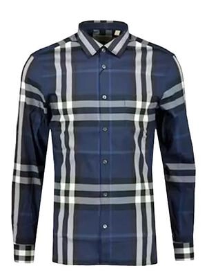 Burberry Lapel Long-sleeved Shirt - Black