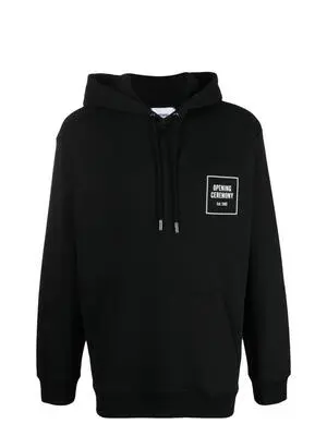 Opening Ceremony Graphic Print Hoodie - Black