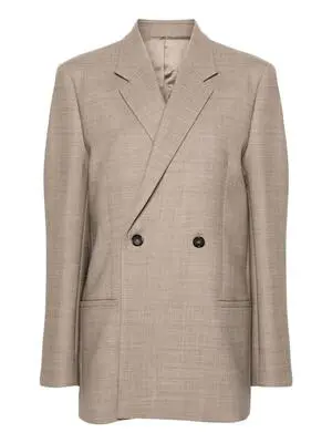 TOTEME Double-breasted Blazer - Nude