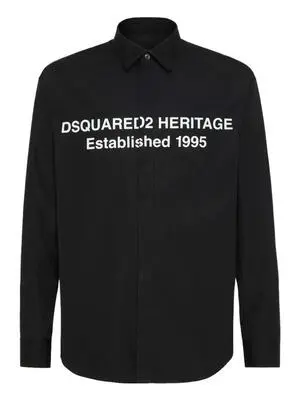 Dsquared2 Logo-print Shirt - Black