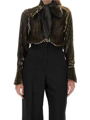 Nina Ricci Pussy-bow Embellished Blouse - Black