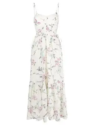 Isabel Marant Étoile Giana Floral Print Maxi Dress - White
