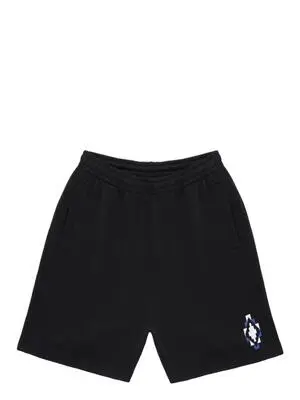 MARCELO BURLON COUNTY OF MILAN Logo Printed Shorts - Black
