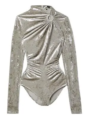 Isabel Marant Étoile Goldano Velvet Jumpsuit - Gray