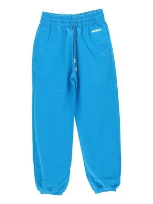 Off-White Logo Embroidered Cotton Track Pants - Blue