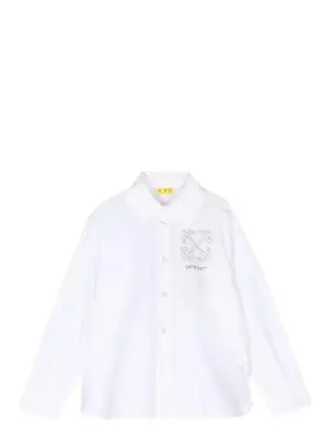 Off-White Long-sleeved Shirt - White