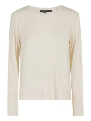 Seventy Jersey Crepe Round-neck Sweater - Cream