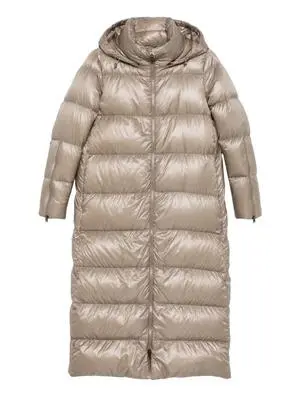 Herno Padded Hooded Long Coat - Light Brown