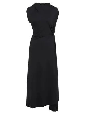 VICTORIA BECKHAM Victoria Beckham Asymmetrical Pendant Mid-Length Dress