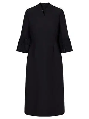 Valentino Garavani Blend Crepe Midi Dress - Black