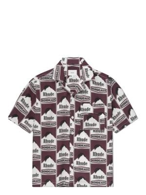 Rhude Moonlight Bordeaux Shirt - Gray