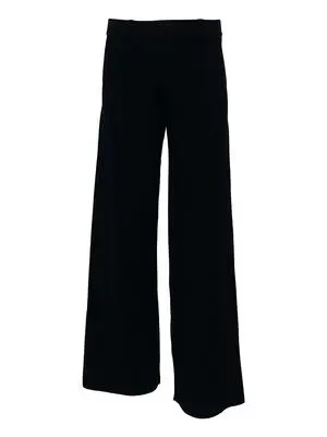 Staud Waistband Loop Casual Pants - Navy Blue