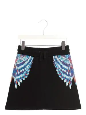 MARCELO BURLON COUNTY OF MILAN Marcelo Burlon Wings Print Straight-Leg Miniskirt