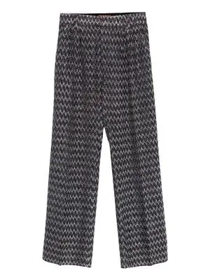 MISSONI Missoni Bootcut Chevron Knit Trousers