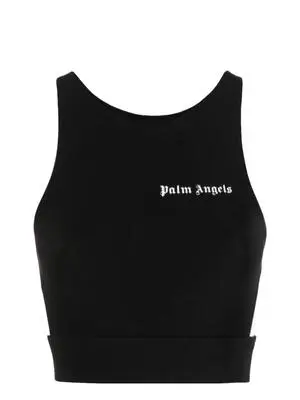 Palm Angels Training Track Top White - Black