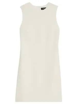 Theory Crewneck Sleeveless Shift Dress - Beige