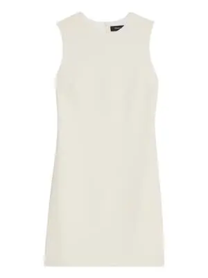 Theory Crewneck Sleeveless Shift Dress - Beige