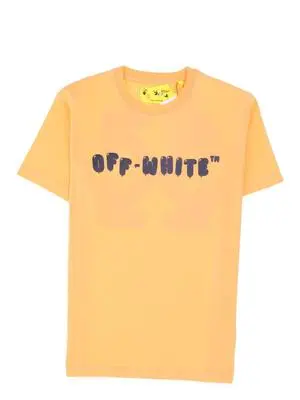 Off-White Logo Print T-shirt - Yellow